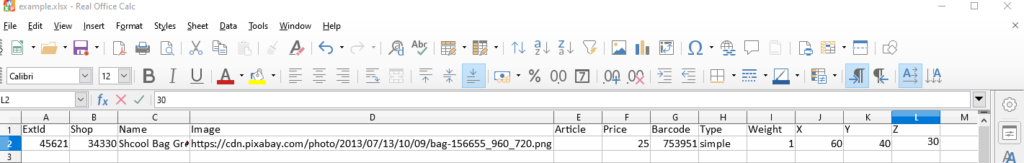 All Excel templates for importing - OrderAdmin